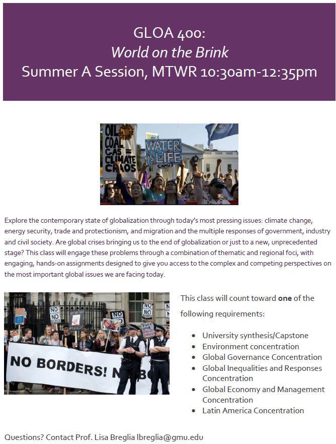 Global Affairs | News: Get Ahead with GLOA Summer Courses!