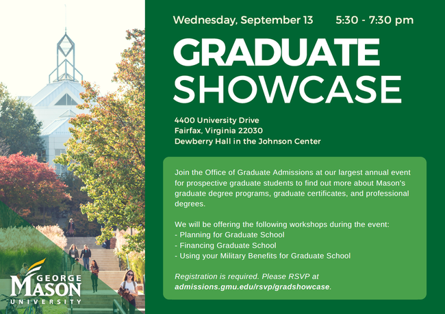 CHSS | Events: George Mason University Graduate Showcase