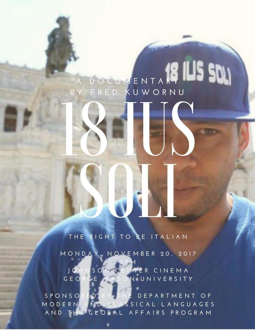 Modern and Classical Languages | News: "18 IUS SOLI"
