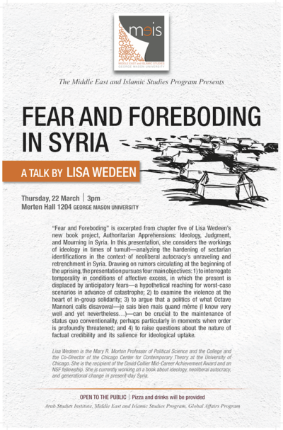 Middle East and Islamic Studies | News: Event :: Fear and...
