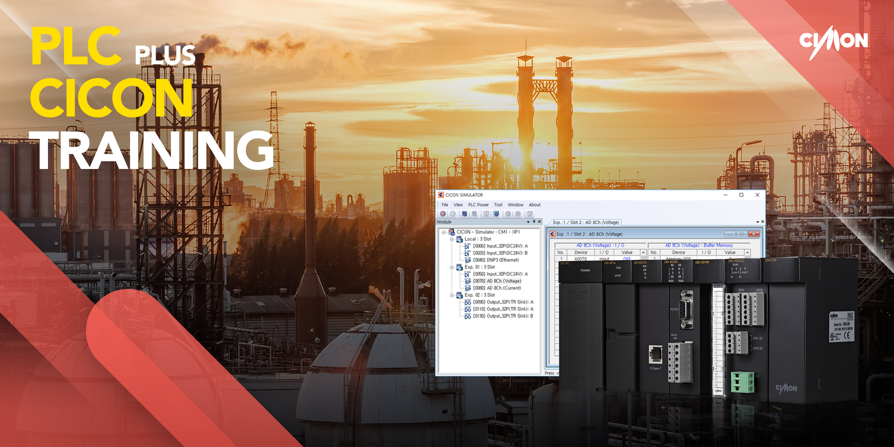 CIMON PLC + CICON PLC software training - CIMON