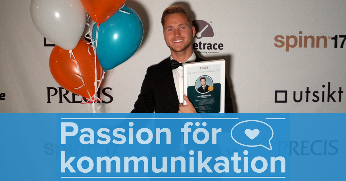 Viktor Frisk – influencer och PR-konsult | Cision Sverige