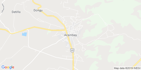 Mapa de Acambay, Mexico | Mapas de México