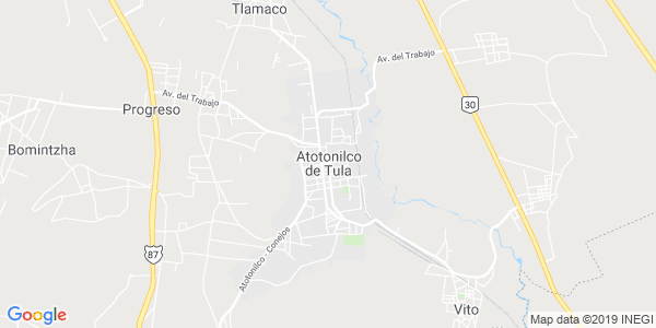 Mapa de Atotonilco De Tula, Hidalgo | Mapas de México