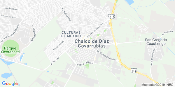 Mapa de Chalco, Mexico | Mapas de México