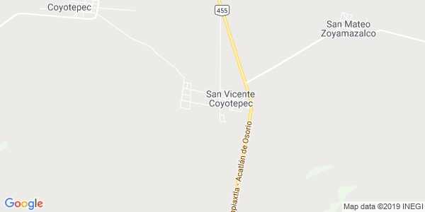Mapa de Coyotepec, Puebla - Mapa de Mexico