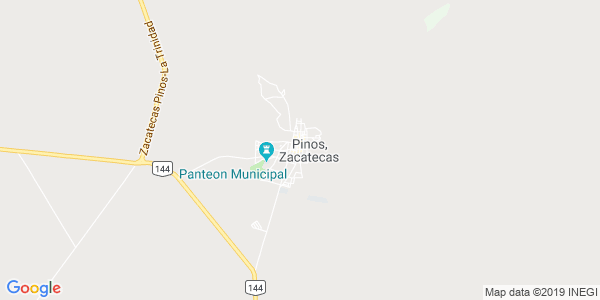 Pinos Zacatecas Mexico Map