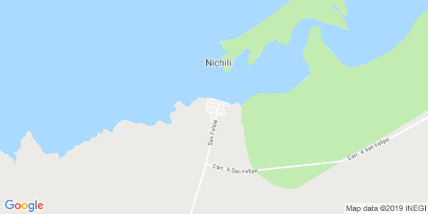 Mapa de San Felipe, Yucatan - Mapa de Mexico