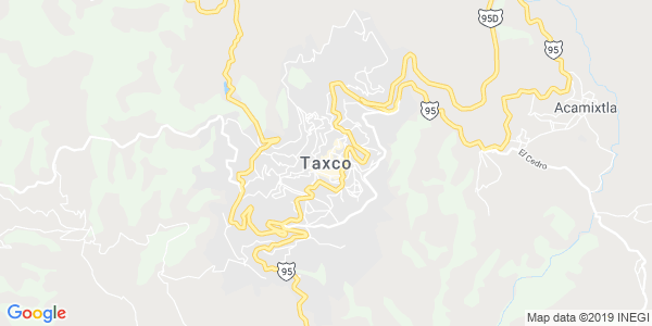Mapa de Taxco De Alarcon, Guerrero | Mapas de México