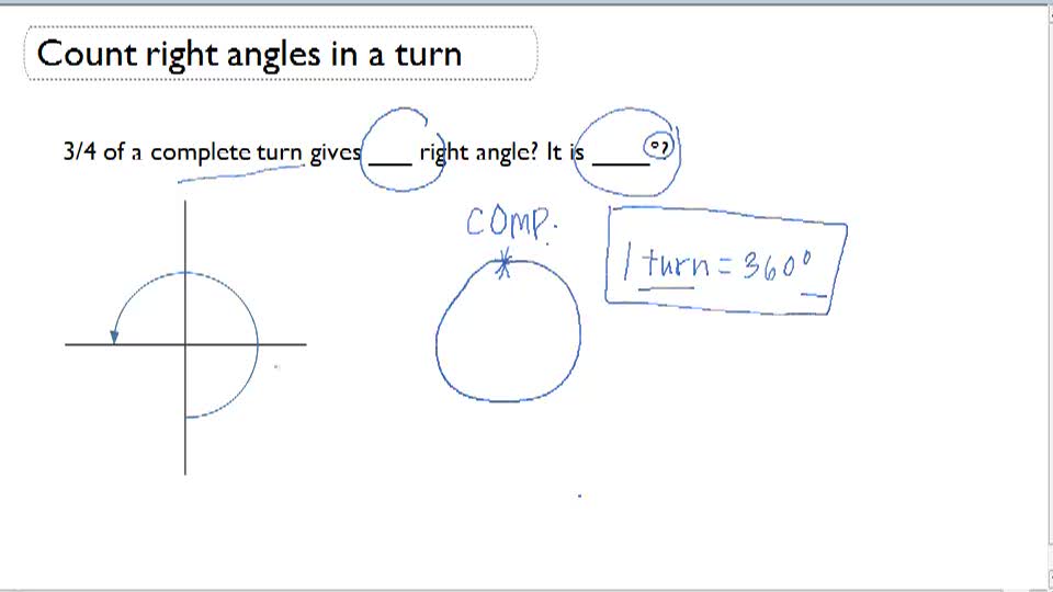 Classifying an Angle as Right, Acute, Obtuse, or Straight - Example 3 ( Video ) | Geometry | CK ...