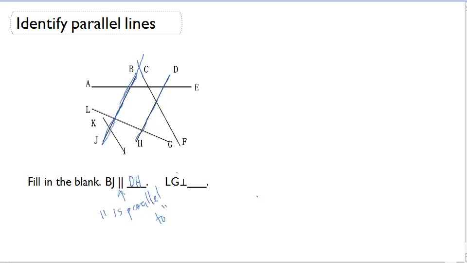 Identifying Parallel Lines ( Video ) | Geometry | CK-12 Foundation