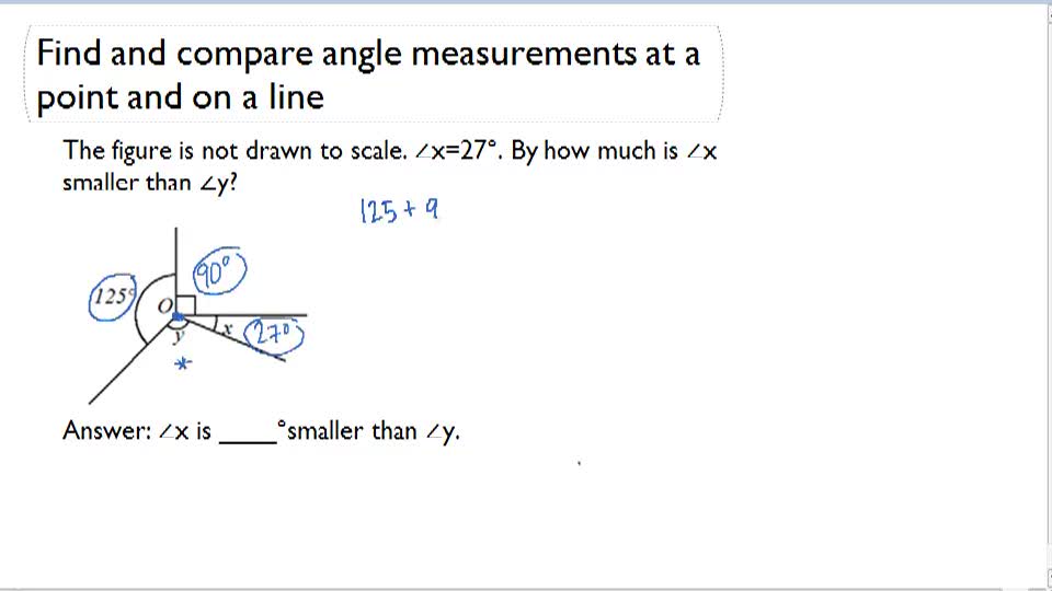 Combining Complementary and Vertical Angles with Angles at a Point or ...
