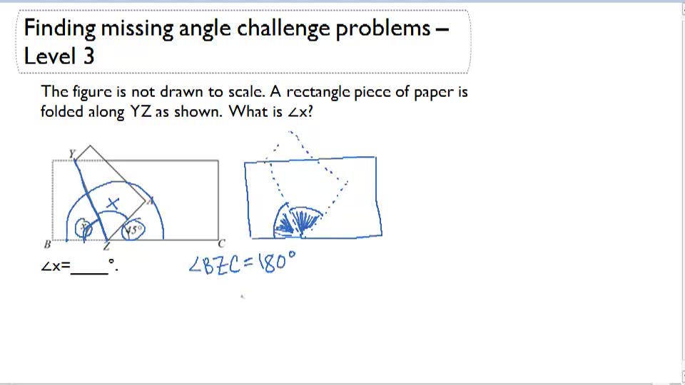 Combining Complementary and Vertical Angles with Angles at a Point or ...
