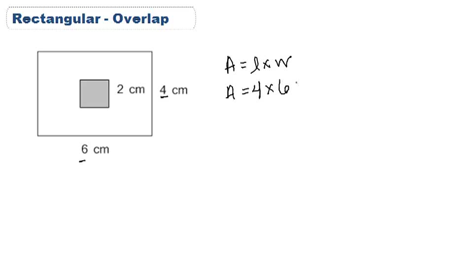 Areas of Rectangular Composite Figures - Overlap 1 ( Video ) | Geometry ...