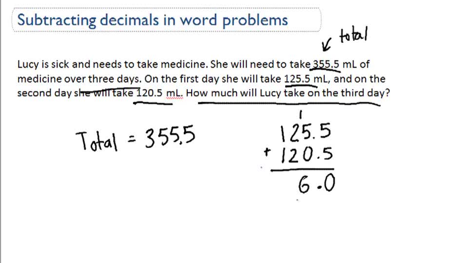 Decimals Subtraction - Example 3 ( Video ) | Arithmetic | CK-12 Foundation