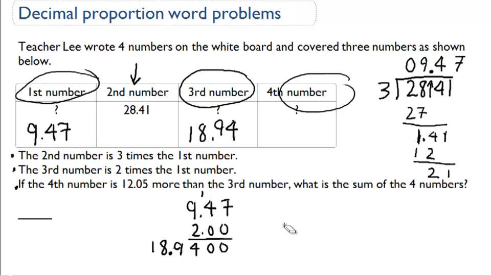 Decimal Word Problems - Example 4 ( Video ) | Algebra | CK-12 Foundation