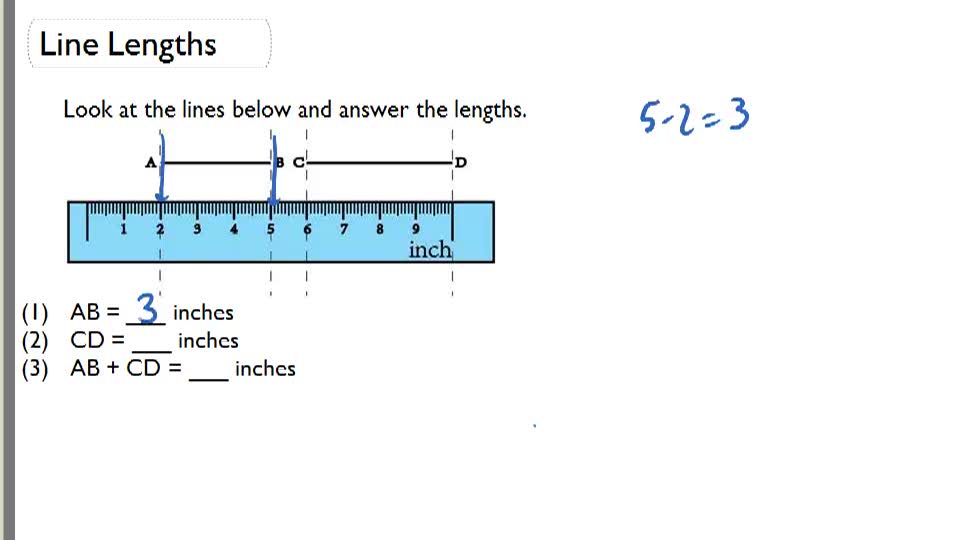 Line Lengths (English Units) ( Video ) | Measurement | CK-12 Foundation