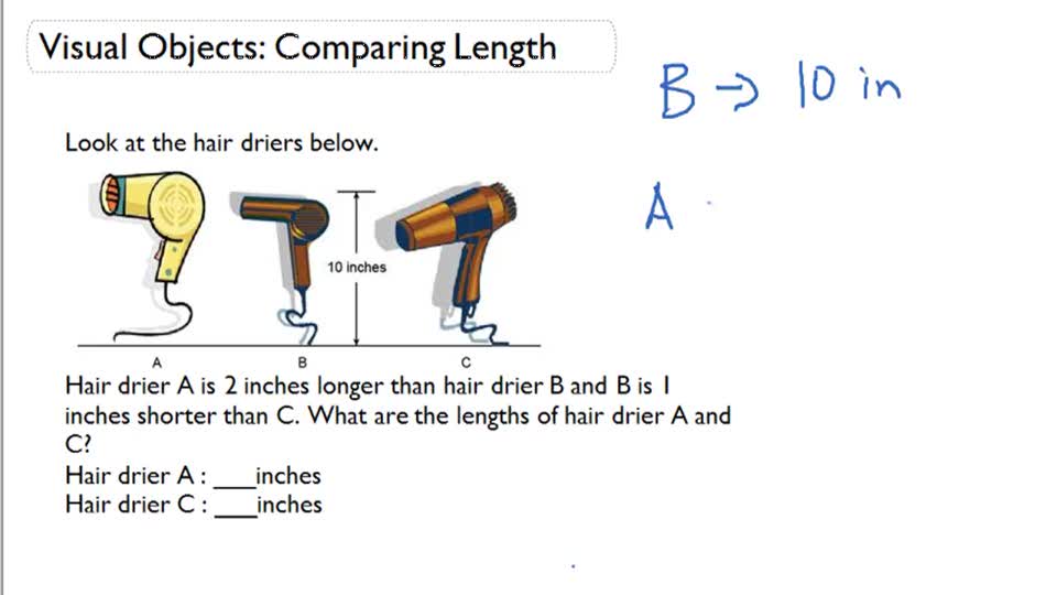 Visual Objects: Comparing Length ( Video ) | Measurement | CK-12 Foundation