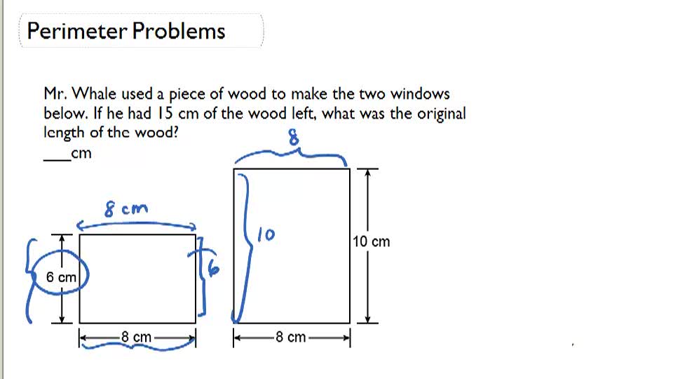 Perimeter Problems (Metric Units) ( Video ) | Geometry | CK-12 Foundation