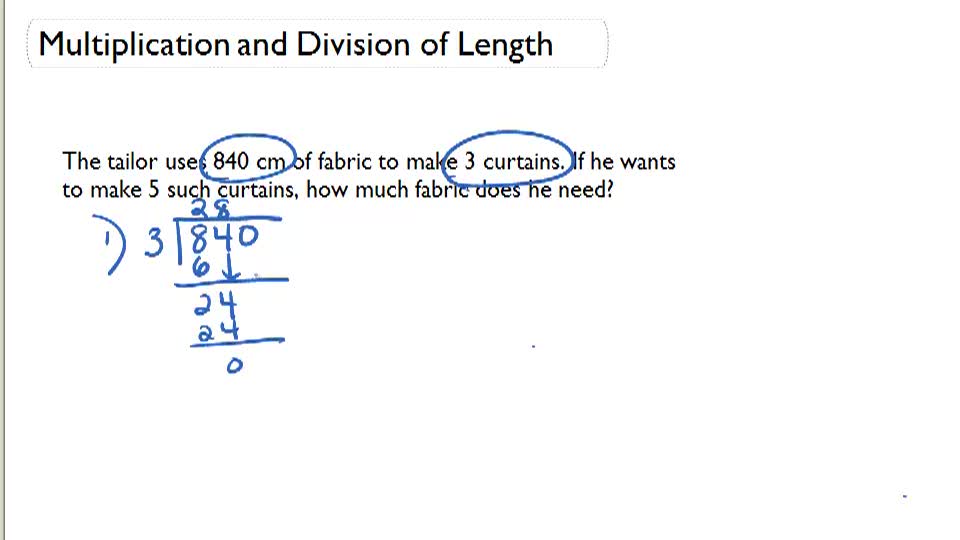 Multiplication and Division of Lengths ( Video ) | Measurement | CK-12 ...