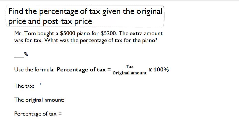 Taxes - Example 2 ( Video ) | Arithmetic | CK-12 Foundation
