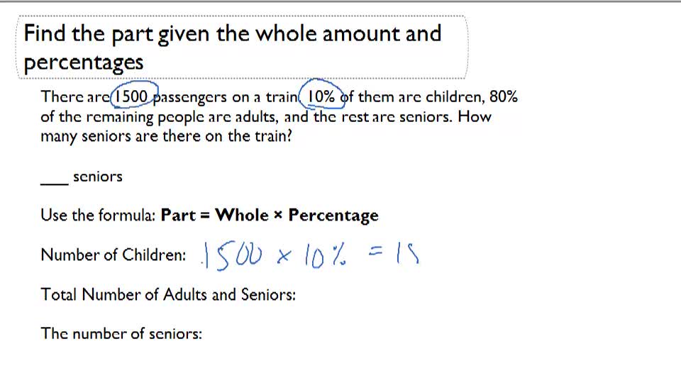 Percent Challenge Problems - Level Two - Example 7 ( Video ...