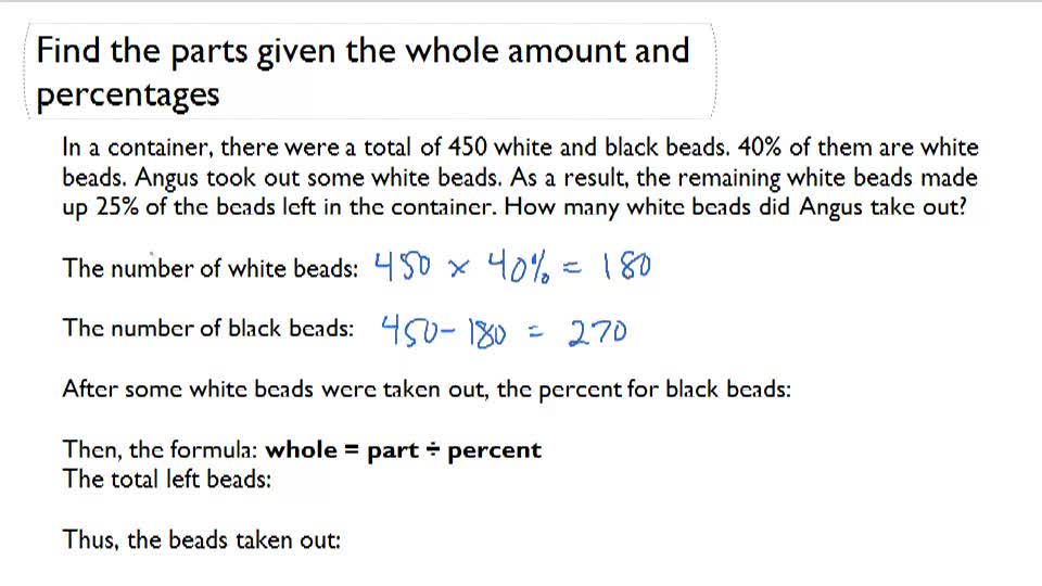 Percent Challenge Problems - Level Three - Example 2 ( Video ...