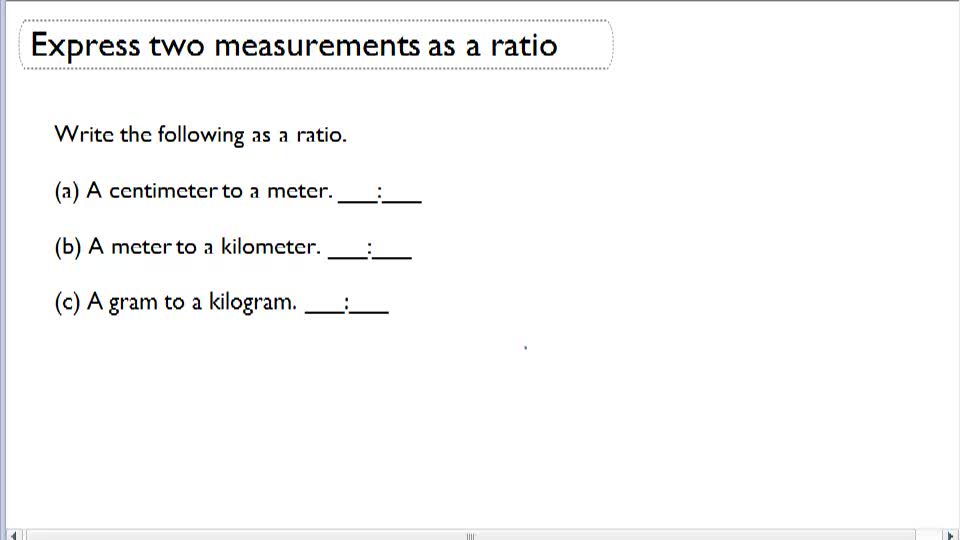 Expressing Quantities as Ratios - Example 3 ( Video ) | Arithmetic | CK ...