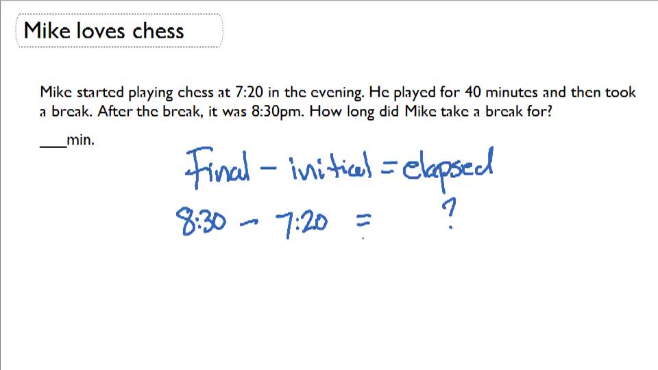 Solving Multi-step Word Problems for Elapsed Time in a Sequence of ...