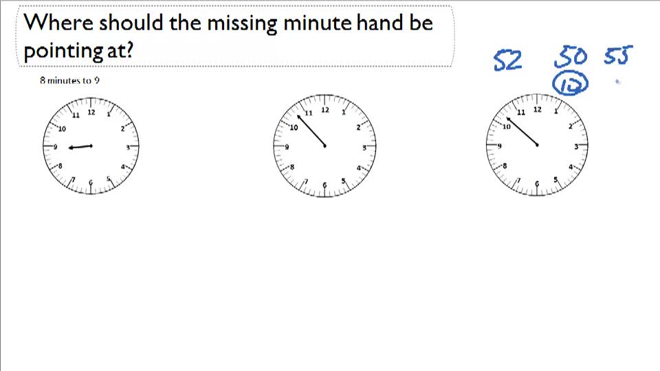 Determining the Missing Minute Hand ( Video ) | Measurement | CK-12 ...