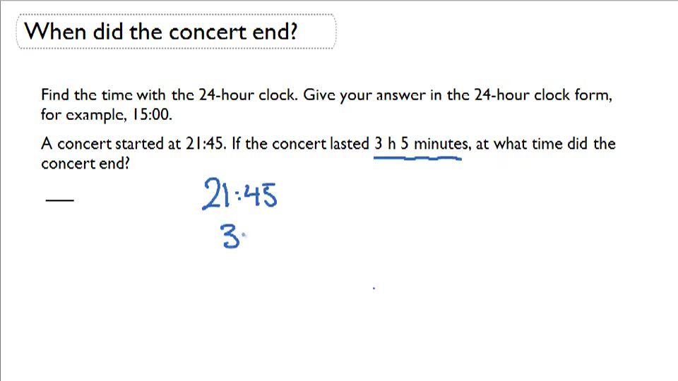 Elapsed Time - Finding the Ending Time (Single Step) ( Video ...