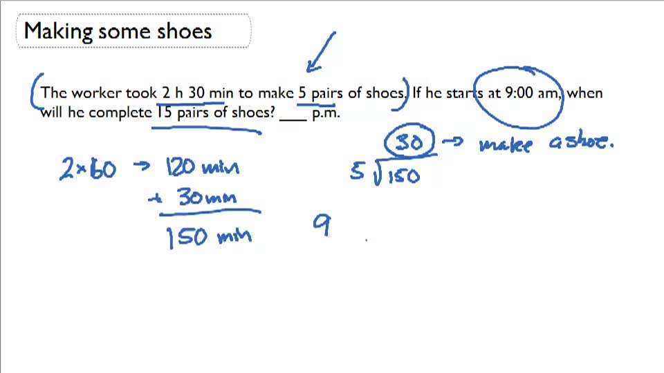 Four Operations - Time Word Problems ( Video ) | Measurement | CK-12 ...