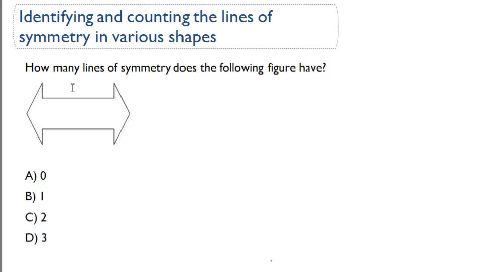 Identifying and Counting the Lines of Symmetry in Various Shapes ...