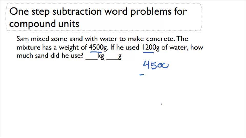 Word Problems for Weight in Compound Units - Example 1 ( Video ...