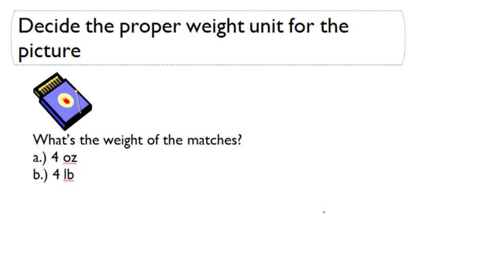 Estimate the Weights of the Objects - Example 1 ( Video ) | Measurement ...