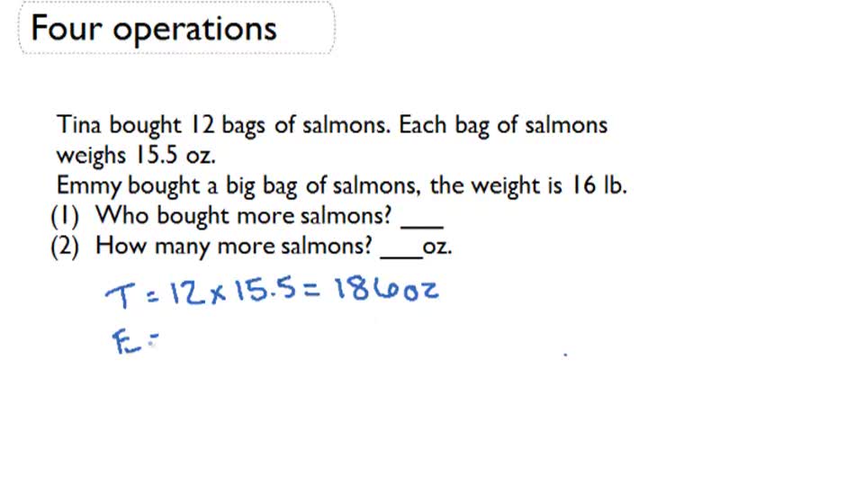 Word problems for Conversion between units - Example 4 ( Video ...