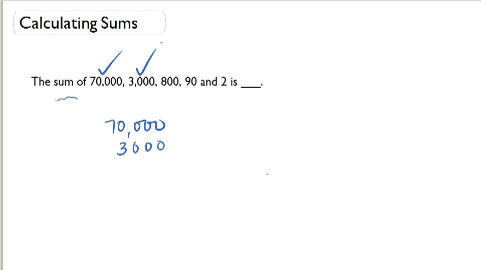 Calculating Sums (Numbers up to 100,000) ( Video ) | Arithmetic | CK-12 ...