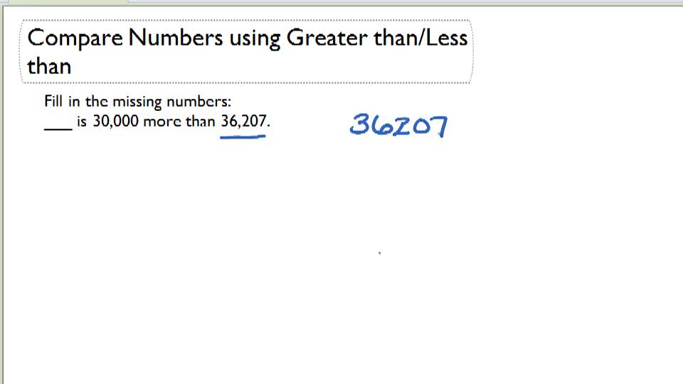 Comparing Numbers Using Greater Than and Less Than (Numbers up to ...