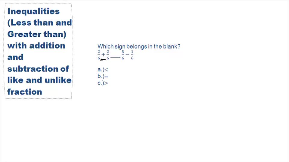 Adding and Subtracting Fractions with Unlike Denominators using LCM - Example 7 ( Video ...
