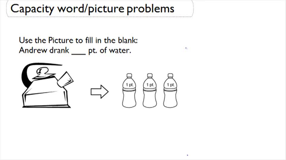 Capacity Problems with Illustrations - Word Problems ( Video ...