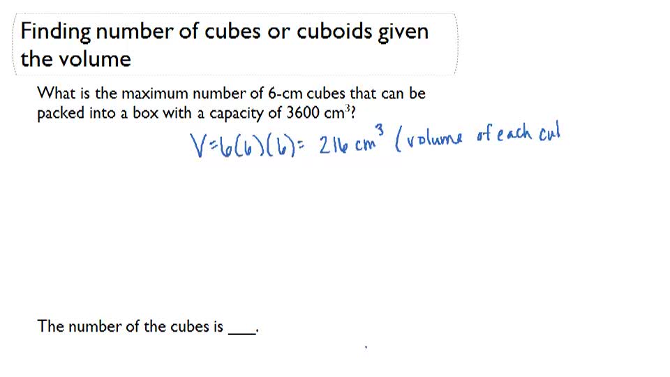 Volume Word Problems - Example 5 ( Video ) | Geometry | CK-12 Foundation