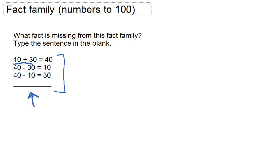 Fact Families (Numbers to 100) ( Video ) | Arithmetic | CK-12 Foundation