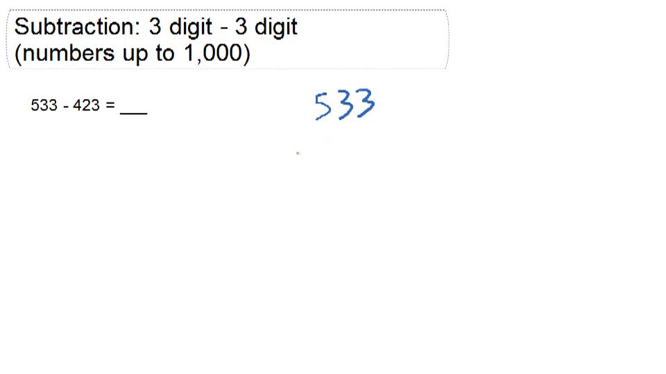 Subtraction - Example 2 ( Video ) | Arithmetic | CK-12 Foundation