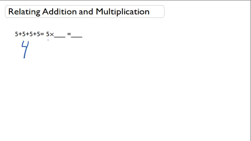 Relating Addition and Multiplication ( Video ) | Arithmetic | CK-12 ...