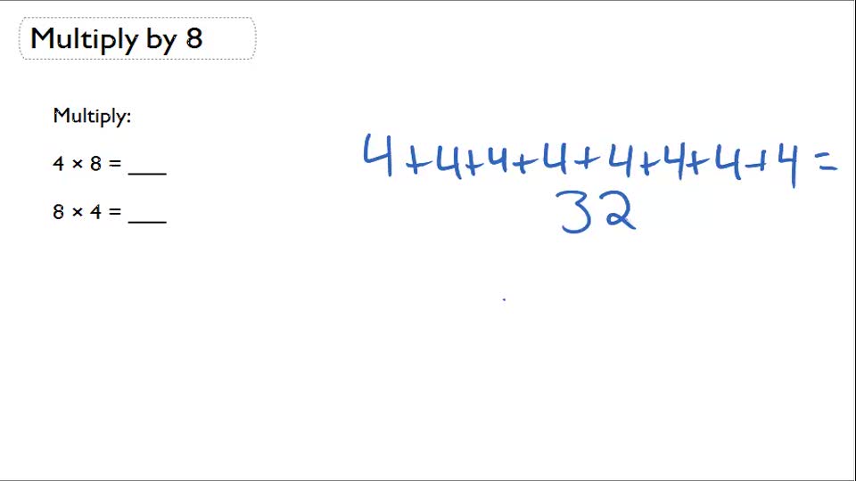 Multiplying by 6,7,8,9,11 and 12 - Example 5 ( Video ) | Arithmetic ...
