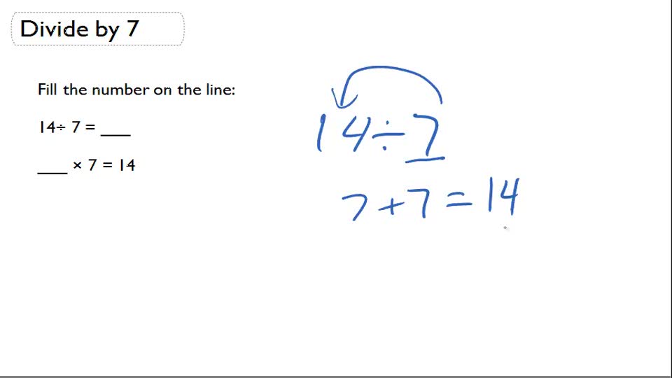 Dividing by 7 ( Video ) | Arithmetic | CK-12 Foundation