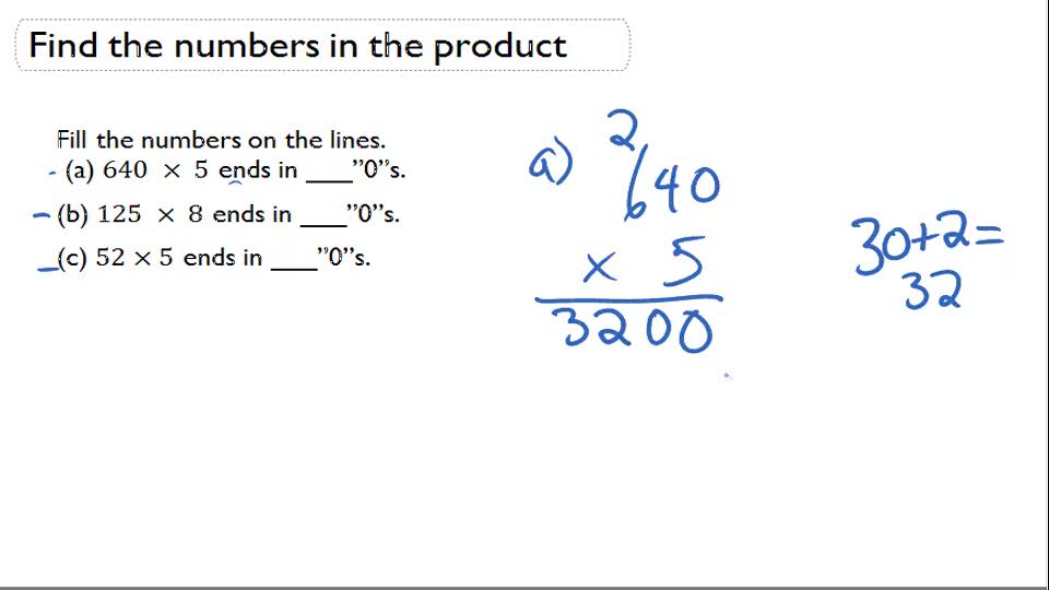 Finding the Numbers in the Product ( Video ) | Arithmetic | CK-12 ...
