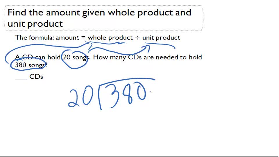 Dividing to Find the Amount ( Video ) | Arithmetic | CK-12 Foundation