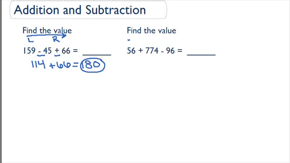 Adding and Subtracting ( Video ) | Arithmetic | CK-12 Foundation