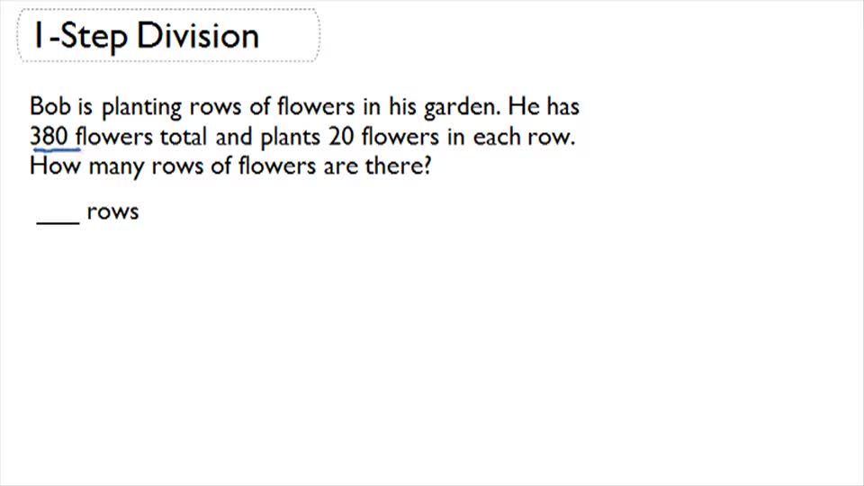 1 - 2 Step Word Problems I - Example 1 ( Video ) | Algebra | CK-12 ...